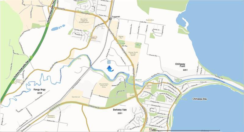 Documents - Map for the location of Saint Haralambos Church, Tuggerah ...