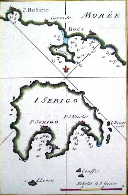Vintage Maps - 1779 Map of Kythera